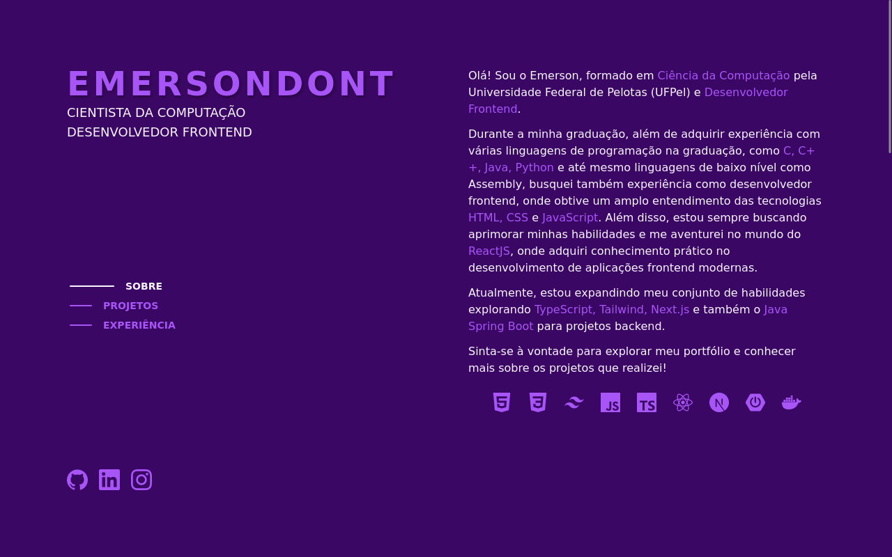 Emerson - Desenvolvedor